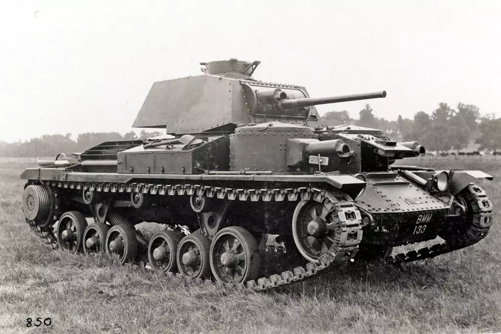 A9E1, מאוחר יותר הוא הפך Cruiser טנק A9, הוא Cruiser טנק MK.I. נוצר כמו טנק הממוצע, ואת השיוט הפך כפוי
