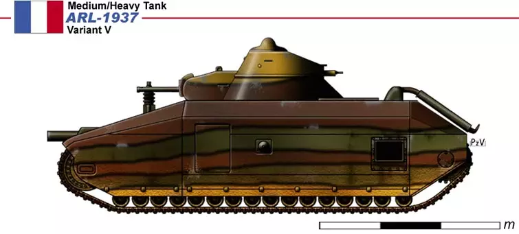Arọ tank Arl Ịsaka Lourd. Mmezi