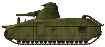Swaar Tank ARL Char lourd. Frankryk