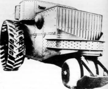 Holt mvuke magurudumu tank.Papova tank. Holt.sha. 1916.