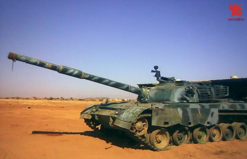 O tanque de batalha principal de Al-Bashier. Sudão