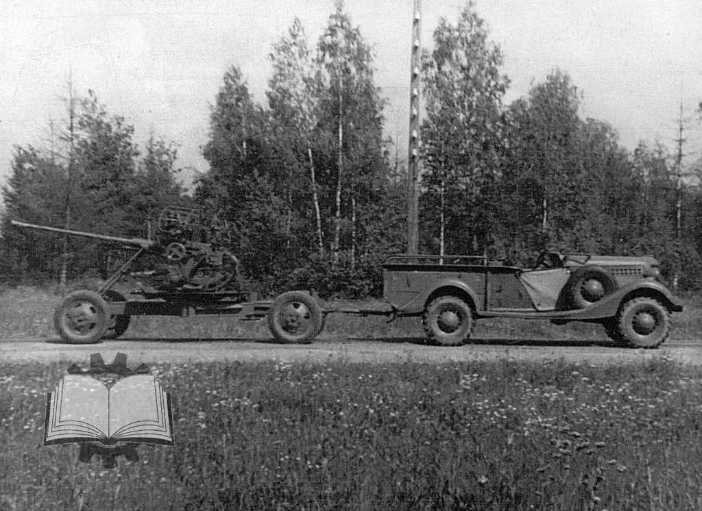 Em vez de ZIS-2, o carro foi forçado a carregar um zênite mais pesado 61-K. Militar procurou os limites das capacidades da máquina