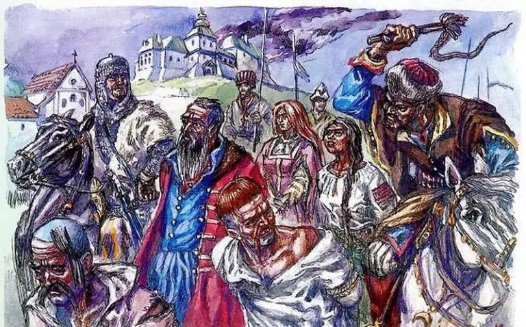 لوکینسکی حمله به باتیا در روسیه. آخرالزمان روسیه قطعات 14 و 15. Hashar - Siege Siege of Genghis Khan