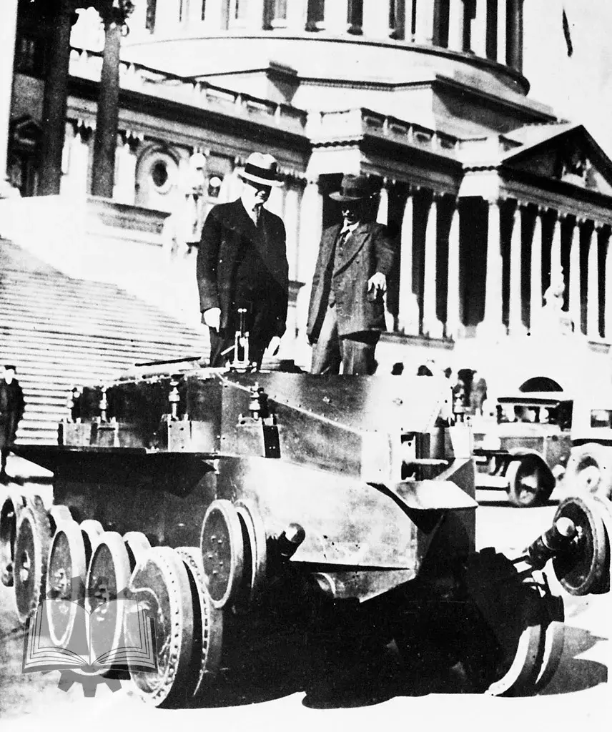 Christie M1928 cerca del Capitolio. Algo, y anuncia tus tanques, Christie sabía.