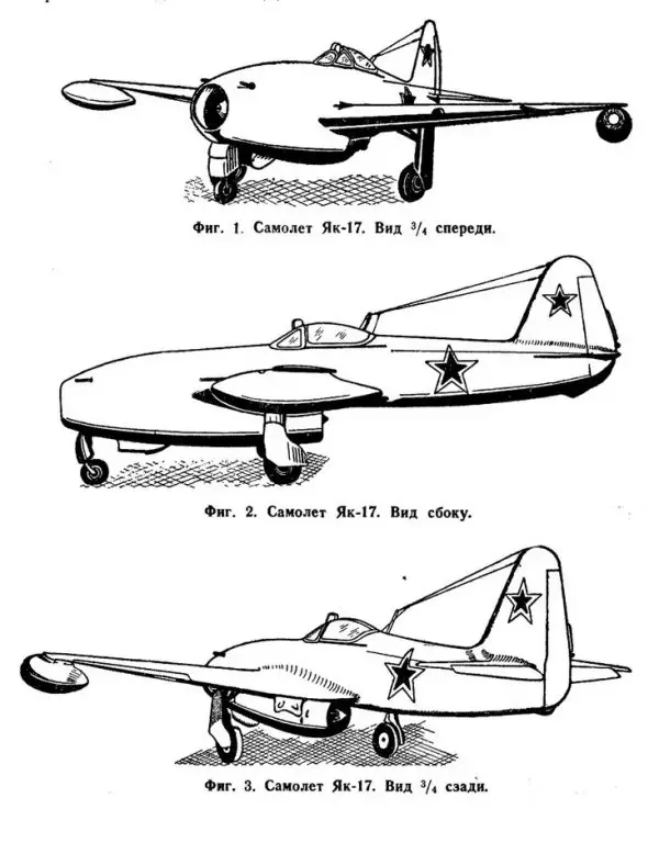 fighter yezinhloso eziningi Yak-17. I-USSR