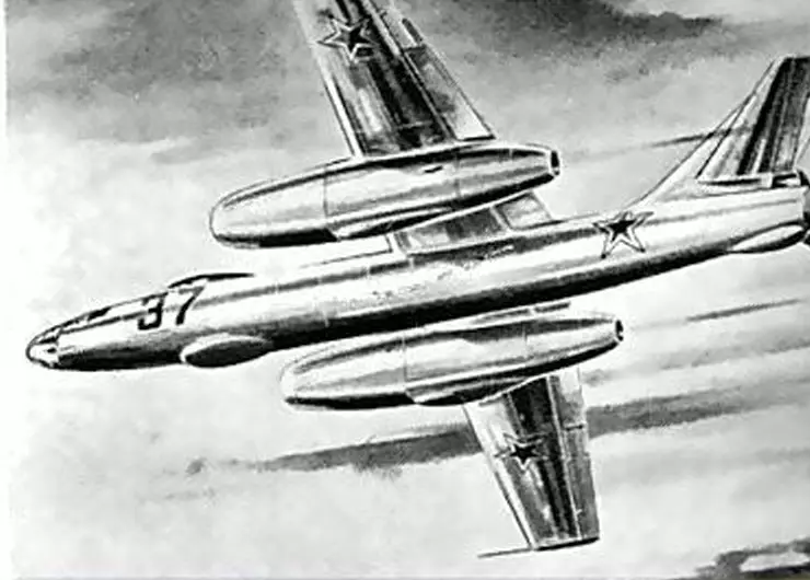 Une lutte avec une ombre. Bombardier avant Jet TU-10 (IL-28)