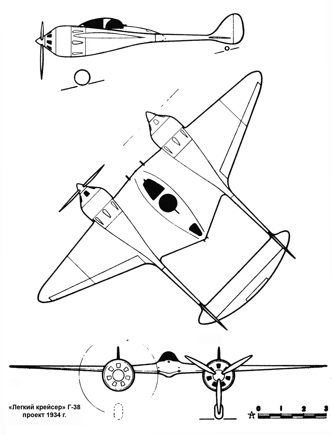 Праект «Лёгкі крэйсер» Г-38 (ЛК-2).