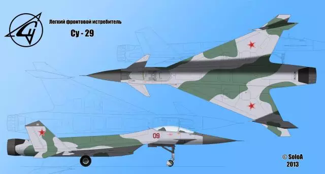 Alternative Light Front-Line Su-29 fighter. de USSR
