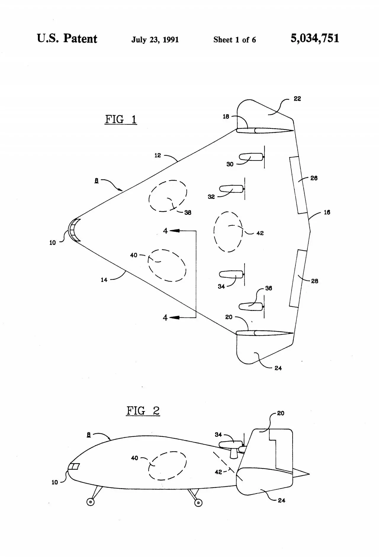 Изглед изгледа, цртање од патенте 1991