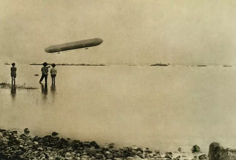 Օդանավի առաջին թռիչք Zeppelin Lz 1 լճի ափին. Հուլիս 2, 1900