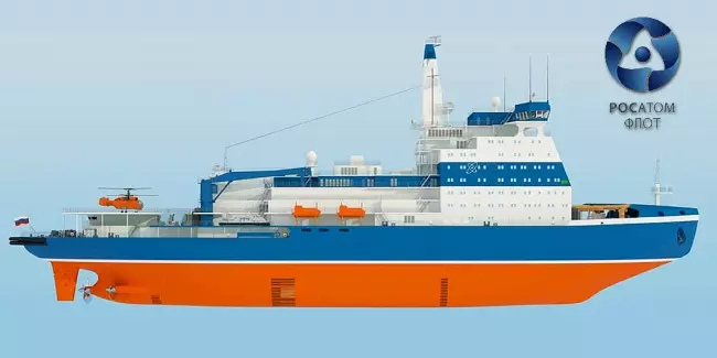 Igihingwa cya baltique kizubaka igisekuru gishya cya Lk-60 Atomic Icebreaker