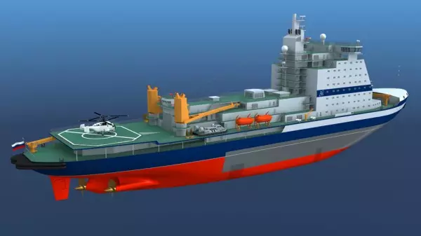 Igihingwa cya baltique kizubaka igisekuru gishya cya Lk-60 Atomic Icebreaker