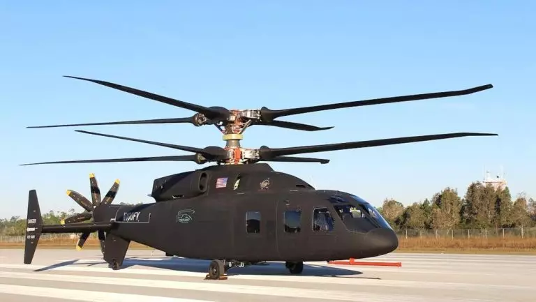 تىك ئۇچار ئايروپىلان Sikorsky-بويىن SB1 DEFIANT تۇنجى سۈرەت