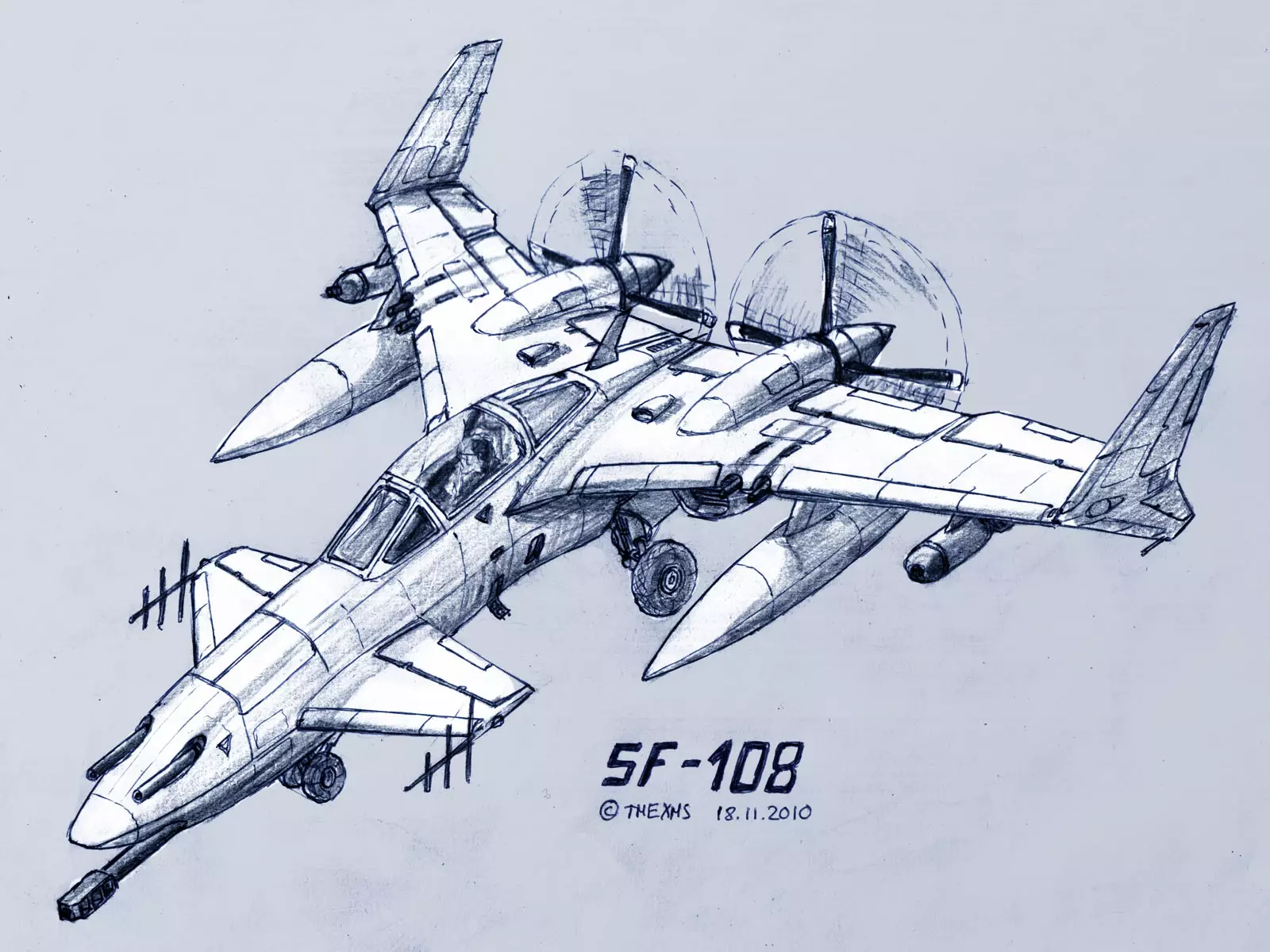 Канцэпт-арты альтэрнатыўнай тэхнікі ад TheXHS. частка трэцяя