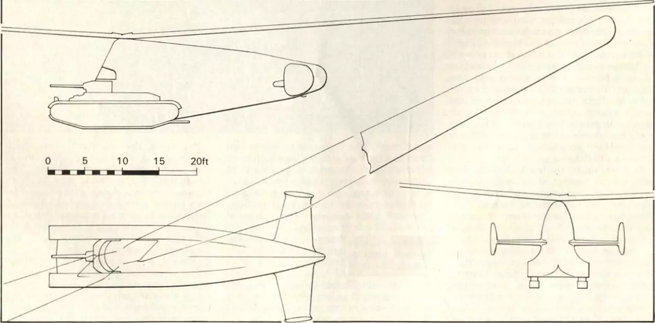 Hannað tankur afhendingu tól með rotor þvermál meira en 152 fet (46 m)