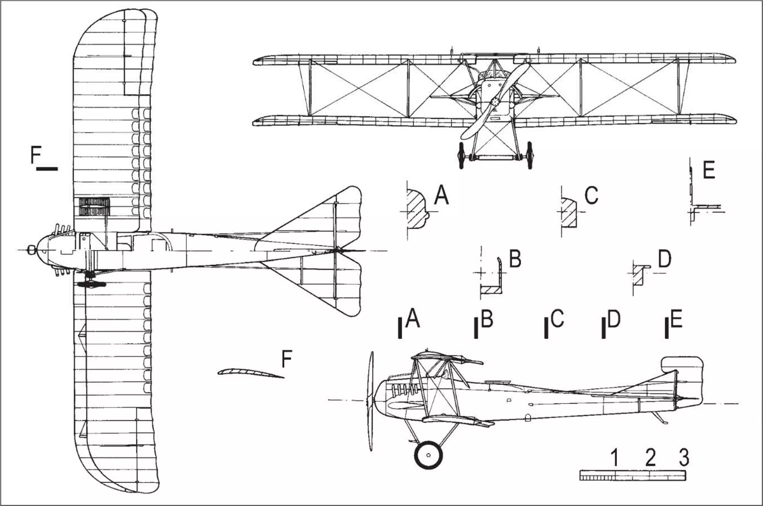 Schema di un esperto aereo da ricognizione e bombardieri leggeri lohner 10.21 (neu)