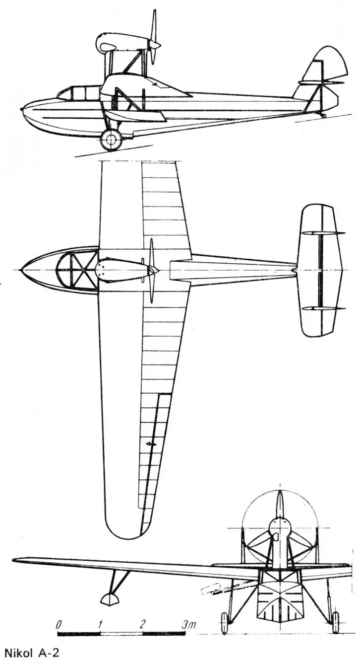 Zkušený víceúčelový létající člun Nikol A-2. Polsko