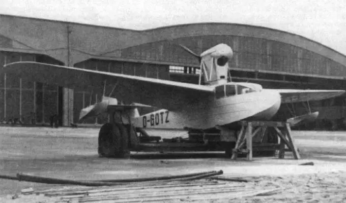 Zkušený víceúčelový létající člun Nikol A-2. Polsko