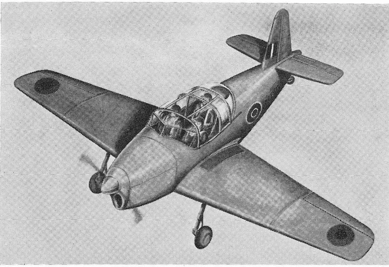 צייכענונג פון דעם פּלאַן טריינינג AIRCRAFT מייל מ.53 (ש י טרעגער)