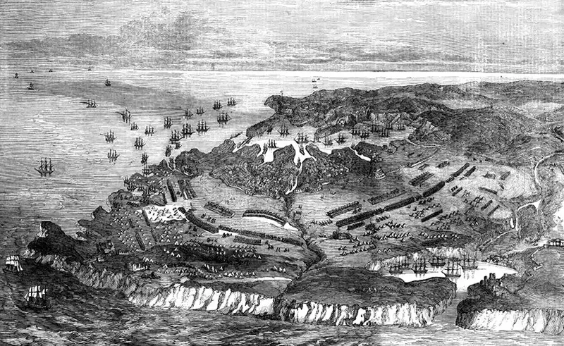 General view camps allies and precipitated Sebastopol