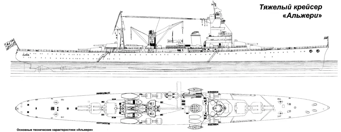 Ir vėl Cruiser projektas 26-bis arba Alžyras sovietų