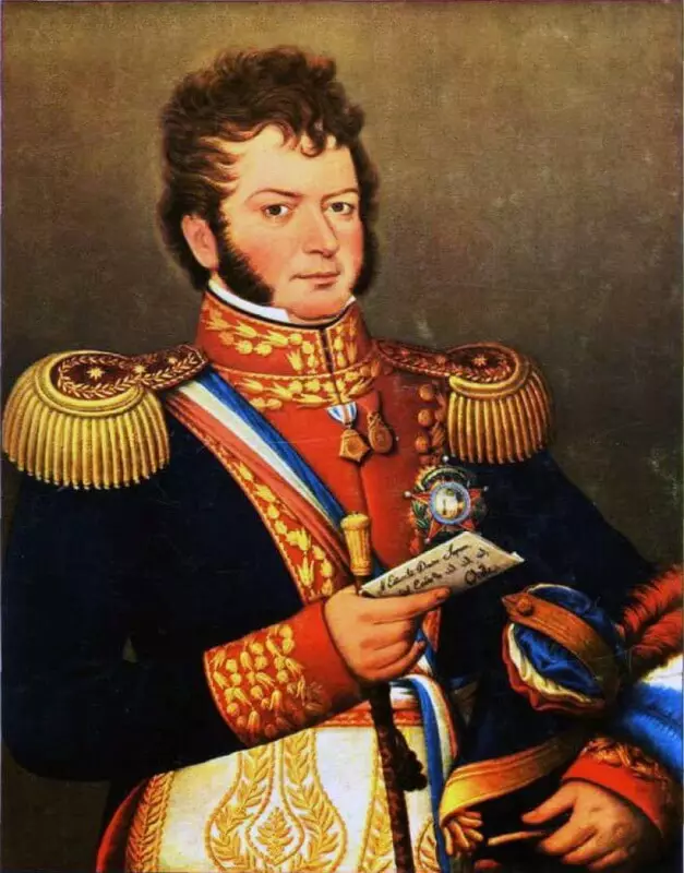 Supremo governante Chile Bernardo O'Higgins. wikimedia.org.