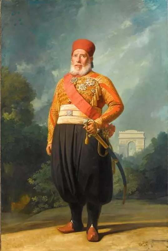 Ēģiptes flotes Ibrahim-Pasha komandieris. Commons.wikimedia.org.