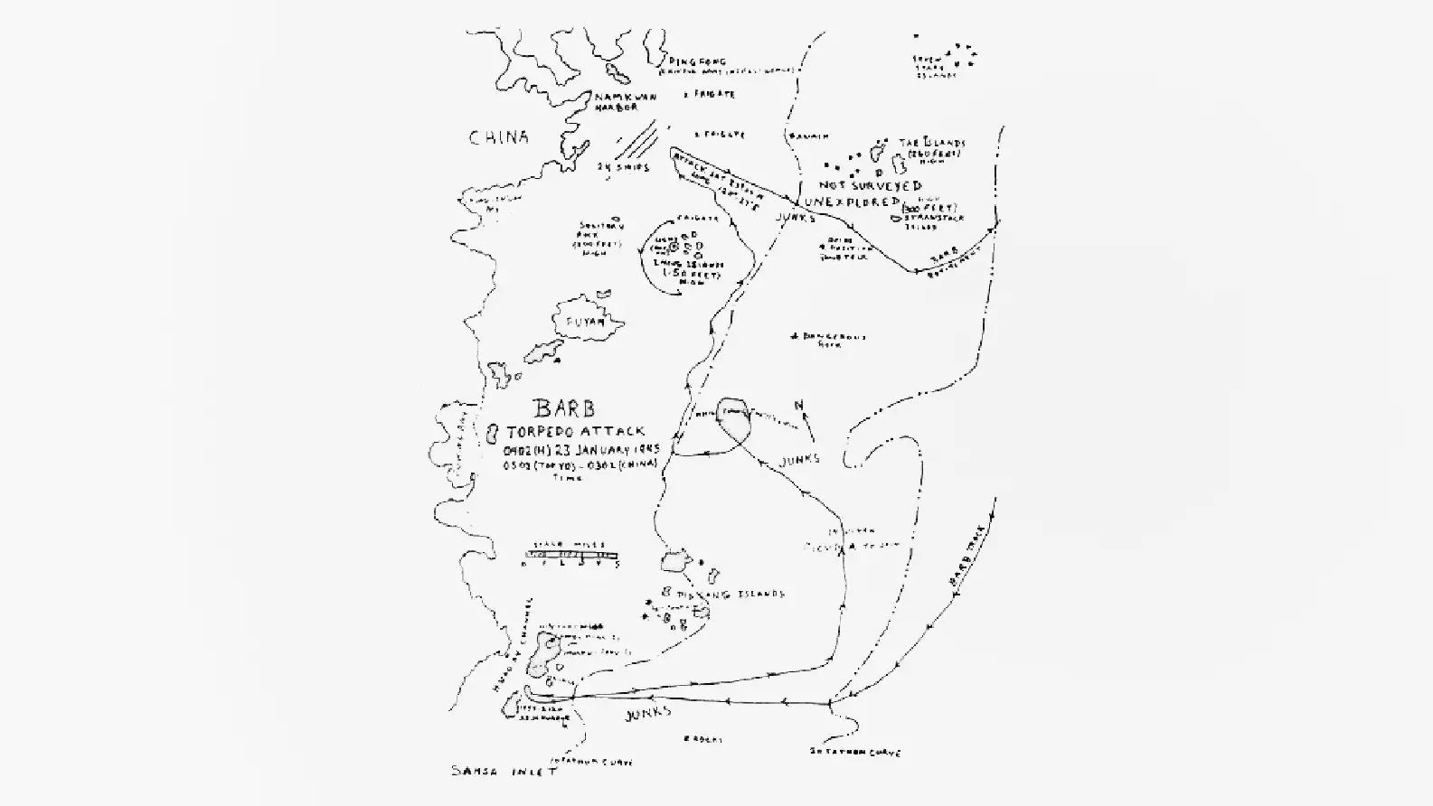 Vienos iš torpedo atakų schema