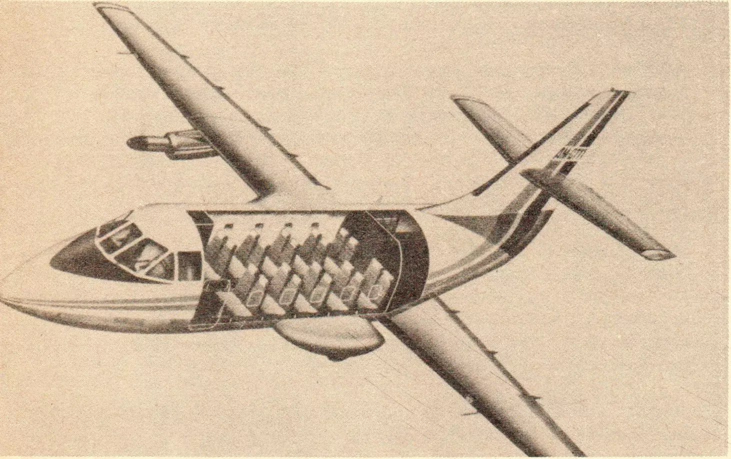 En aquesta figura, la secció mostra un avió, dissenyat per al transport de 20 passatgers. Altres configuracions de Stol-Lifter Stol-Metal Air-Metal 111 són aeronaus de càrrega, sanitaris i administratives.