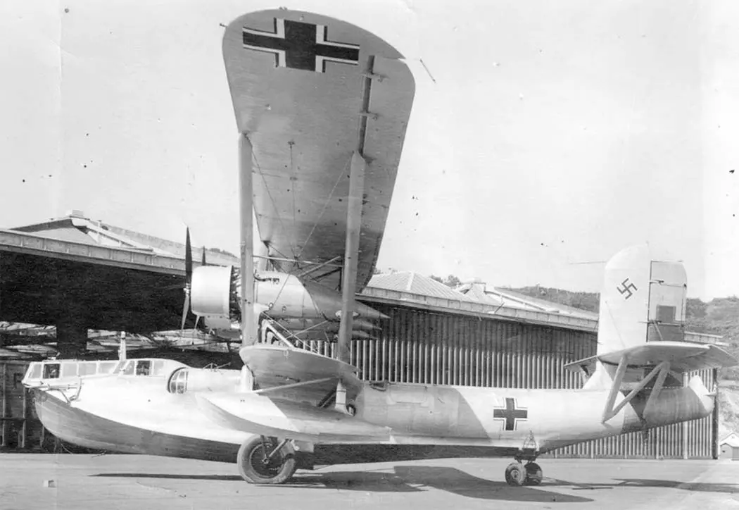 Troféu alemão Serial Flying Boat Breuguet Bre-521 Bizerte