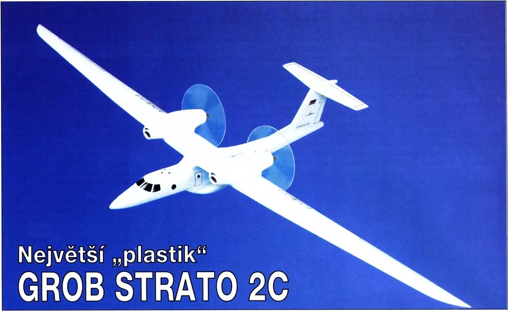 高空研究平面Grob Strato 2C。德國