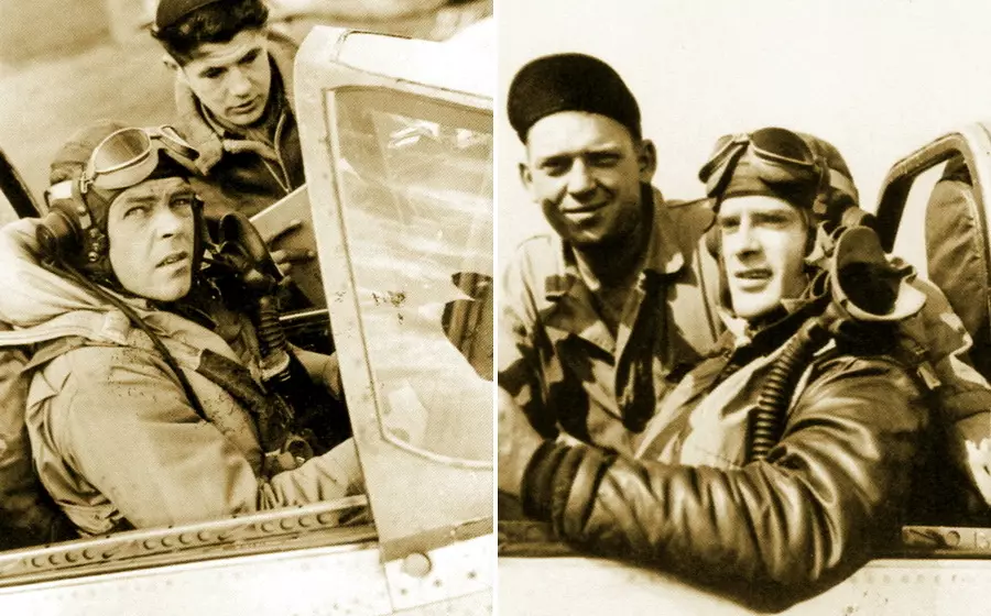 Airава көрәше 1944 елның 2 ноябрендә Капитейннар Фред Гловер һәм Луи Норли, 4нче көрәш АКШ һава көчләре