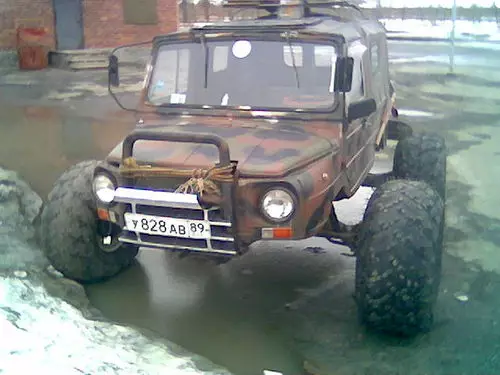 Versión alternativa del coche anfibio.