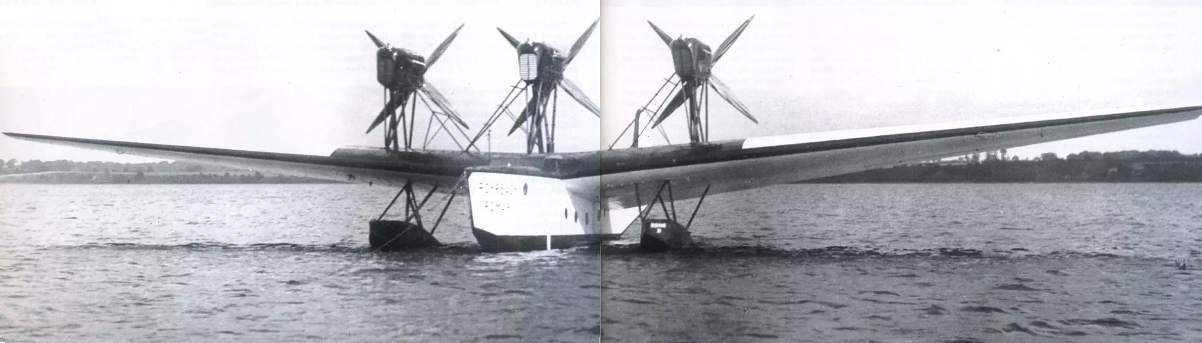 Losers mula sa vedunding. Flying Boats Rohrbach Romar.