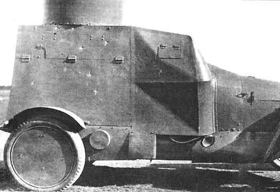 Vehicles blindats russos de la Primera Guerra Mundial. Part 11 del Pla Mercedes blindat de la 25ª Plataforma de la Seu de l'Epic. 1915.