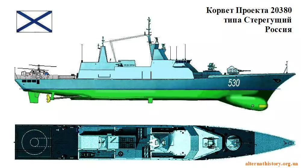 プロジェクトのコルベット20380タイプエイジエ。ロシア