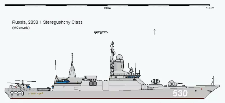 Corvette yeiyo purojekiti 20380 mhando simba. Rashiya