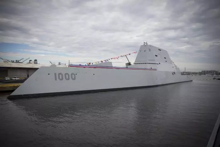 Missão esquadrada Zumwalt transmitiu a Marinha dos EUA