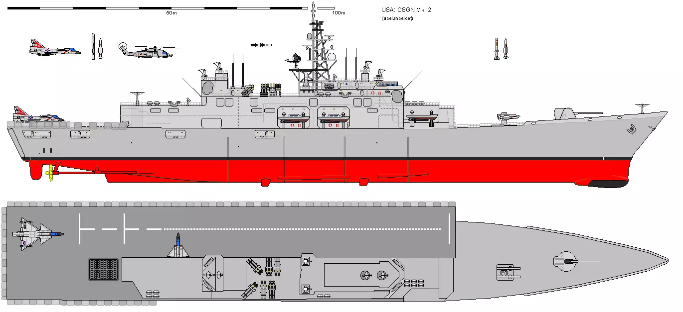 پاسخ آمریکایی به Orlans ما (پروژه Cruisers 1144) - CSGN شوک Cruiser. ایالات متحده آمریکا