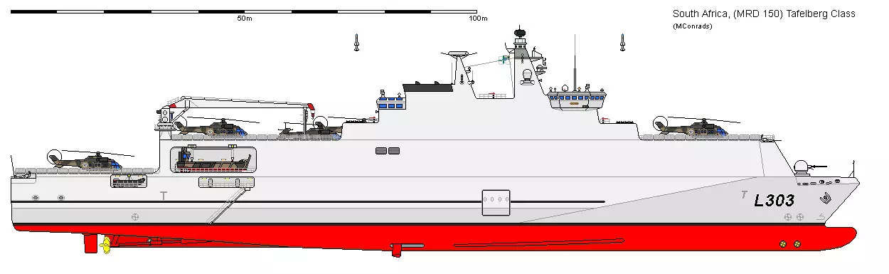 Project van het Landing Ship-Dock-type MRD. Duitsland