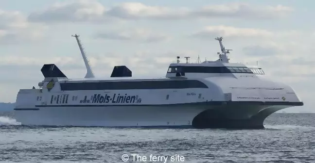 Automobiļu pasažieru prāmis HSC MIE MOLS. Foto Ferry-site.dk.