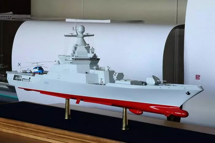 Corvette na may labanan ng frigate. Proyekto