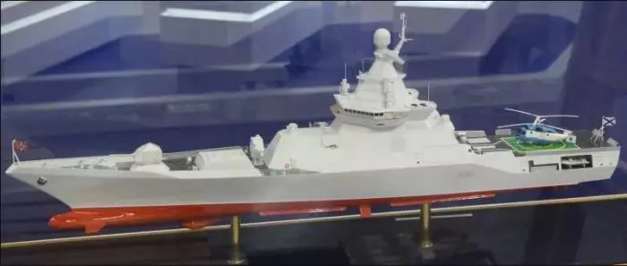 Corvette na may labanan ng frigate. Proyekto