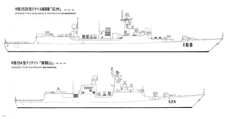 Mare na Kitajskem Rocket Frigates.