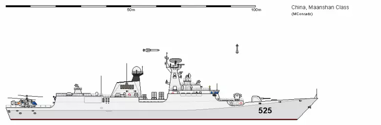 Марта Кытай ракетасы фрегатлары.