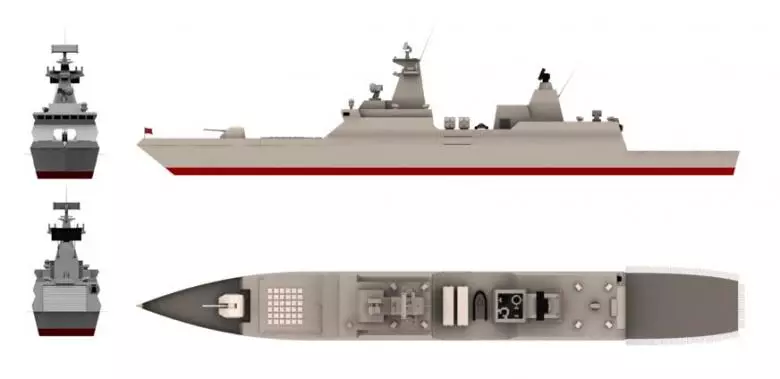 Mare na Kitajskem Rocket Frigates.