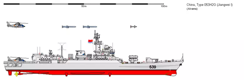 Mare na Kitajskem Rocket Frigates.