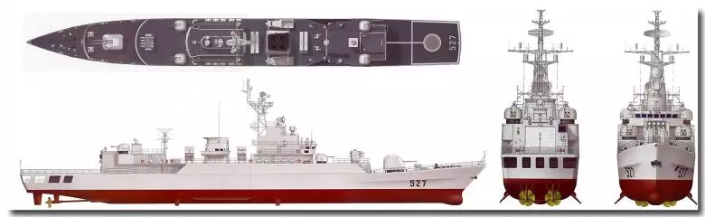 Mare na Kitajskem Rocket Frigates.