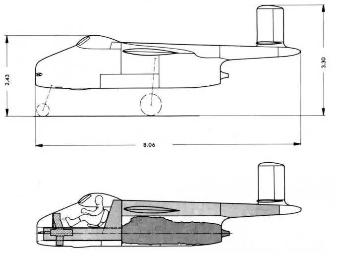 פרויקט של לוחם הסרט blohm und voss p 211. גרמניה