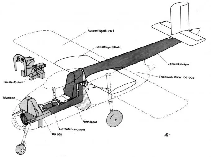 פרויקט של לוחם הסרט blohm und voss p 211. גרמניה